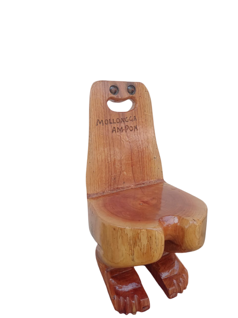 Mollongga Am·pok | Natural Traditional Wooden Stool | Handcrafted